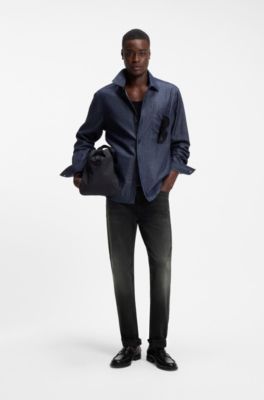 HUGO HUGO Slim-Fit Stretch Denim Jeans with Faded Effect